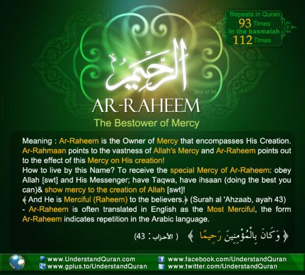 The Answer is . . . Ar-Raheem! – Understand Al Quran Academy