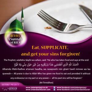 Revive a Sunnah: Eat, Pray, Be Forgiven! – Understand Al Quran Academy